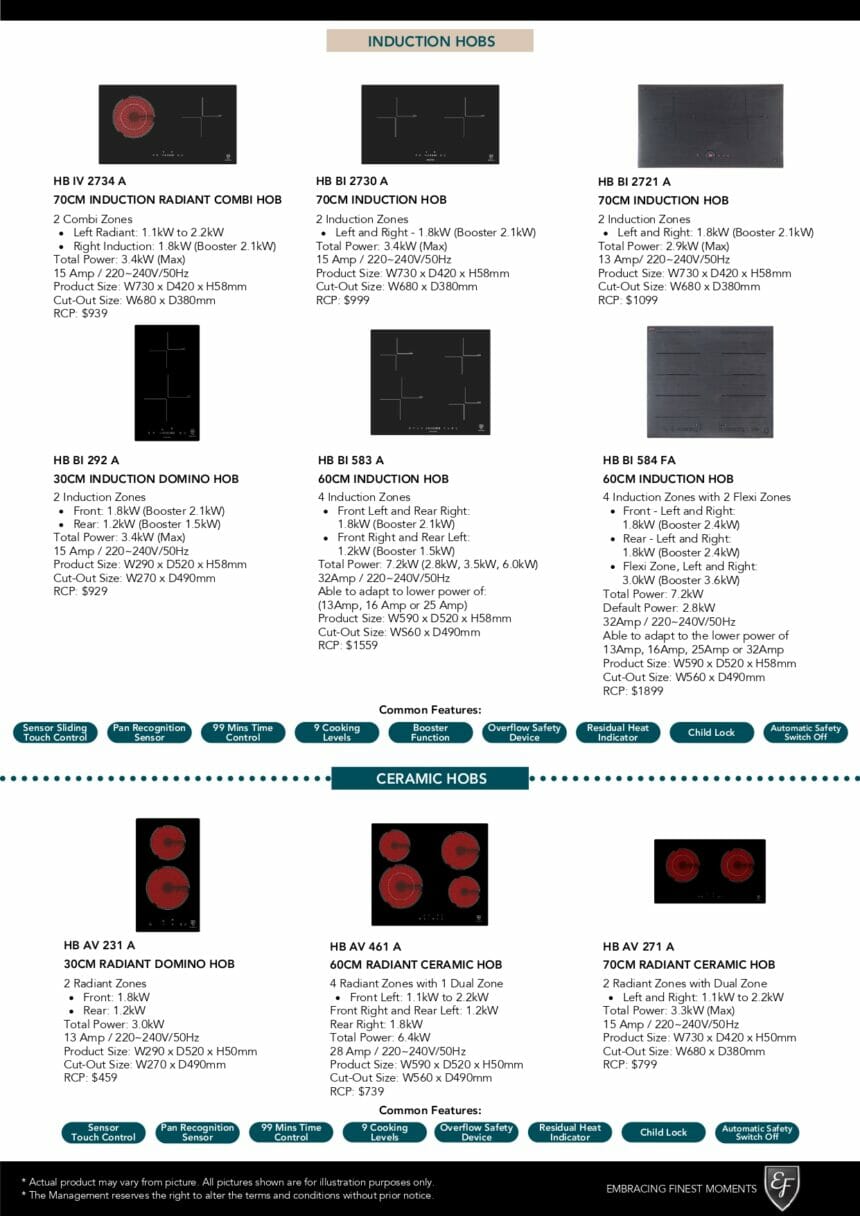 E-Catalogue | EF Home Appliances